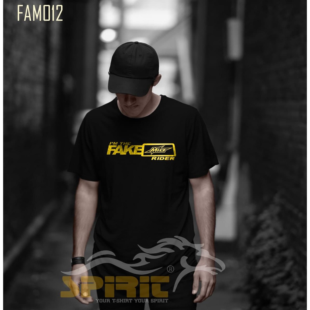 Jual Baju Kaos Fake mio rider keren lengan pendek all color | Shopee ...