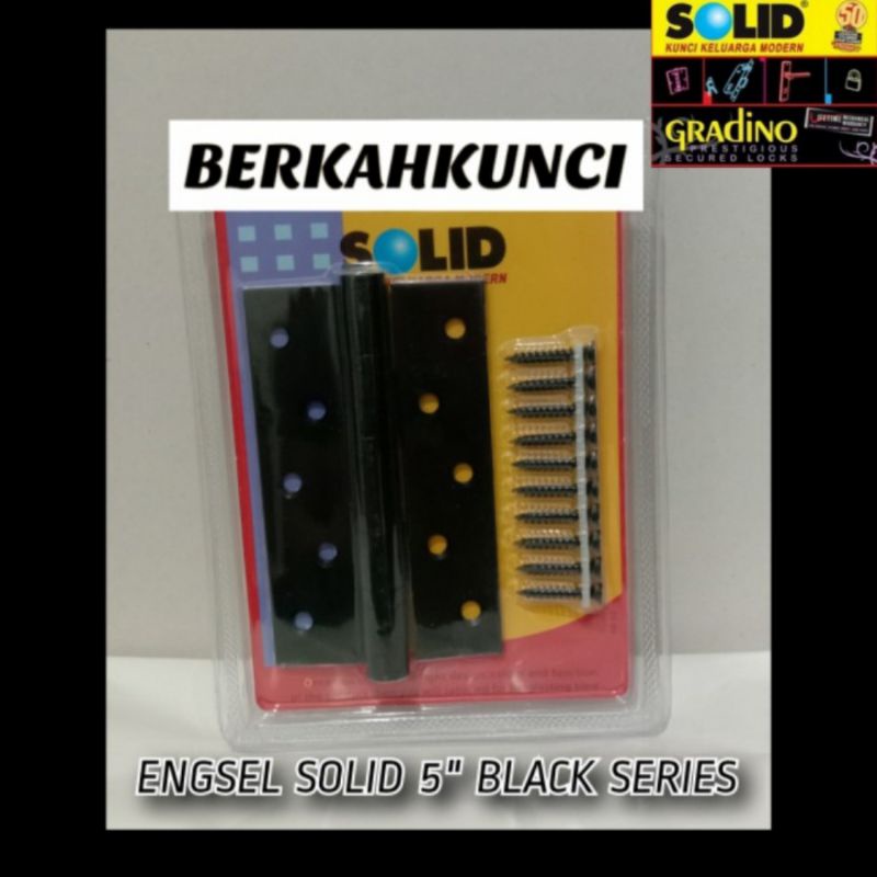 Jual ENGSEL PINTU SOLID 5" BLACK SERIES | Shopee Indonesia