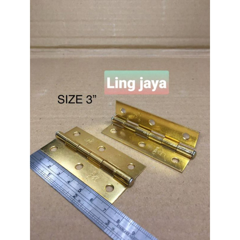 Jual Engsel besi tipis 3" engsel tipis besi 3 inci | Shopee Indonesia