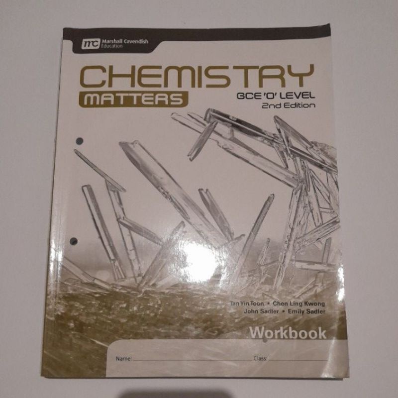 Jual Chemistry matters GCE O Level 2nd edition Workbook - Marshall ...
