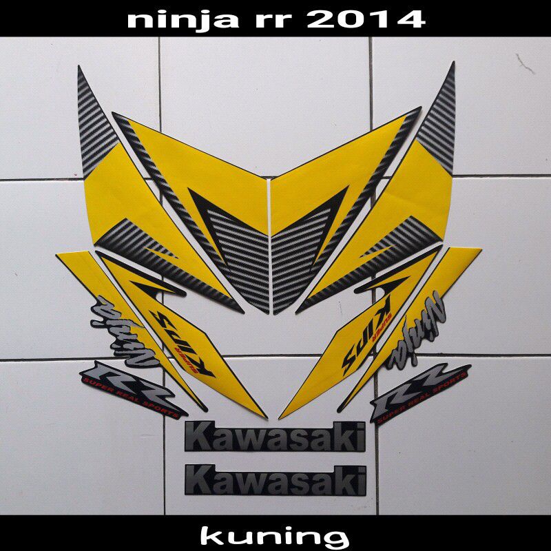 Jual Stiker Striping Lis Les Polet Body Motor Kawasaki Ninja RR 2014 ...