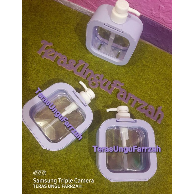 Jual Botol pump aesthetic Ungu 500ml | Shopee Indonesia