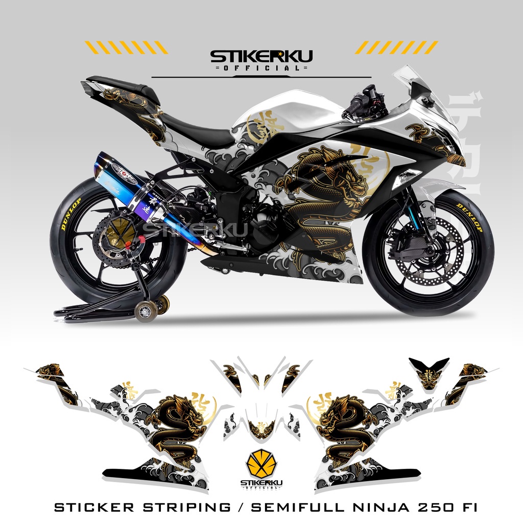 Jual Decal Ninja 250 Fi Old / Decal Sticker Striping Motor Ninja 250Fi ...