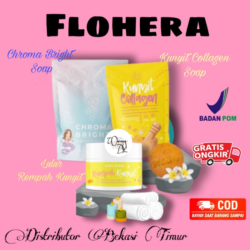 Jual Flohera Sabun Chroma Bright Soap | Kunyit Collagen Soap | Tamanu ...