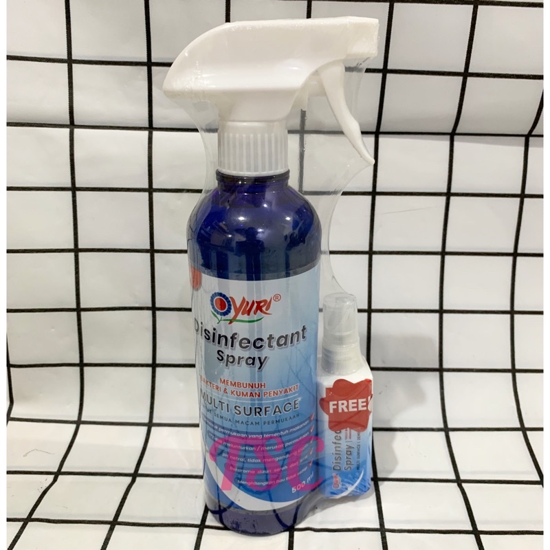 Jual Yuri Disinfectant Spray Botol 500ml/Membunuh Bakteri dan Kuman ...