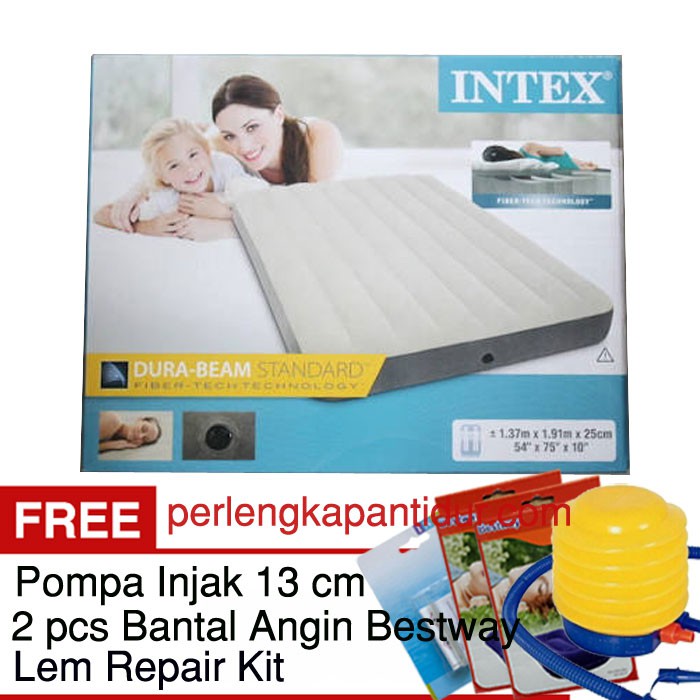 Jual Kasur Angin INTEX Durabeam Double 64708 FREE Pompa Injak Bestway+2 ...