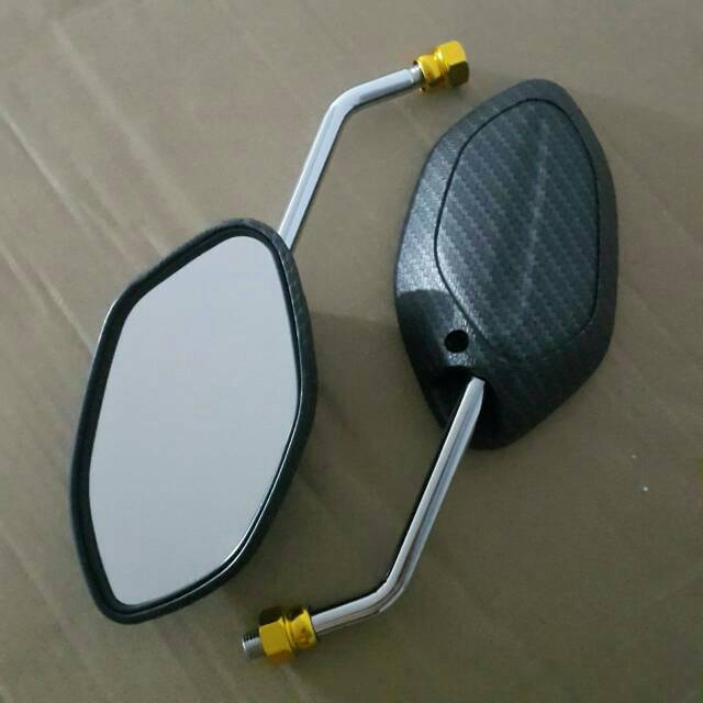 Jual Spion Motor Model Beat Standart Carbon Tangkai Crome | Shopee ...