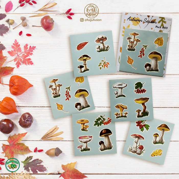 Jual Sticker / Stiker Deco Aesthetic Pack Autumn Season 003 Utk Laptop ...