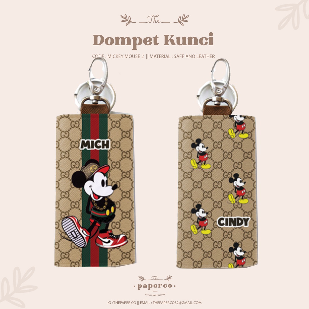 Jual Dompet Kunci Gucci Mickey Mouse Tempat STNK Mobil Motor Gucci ...