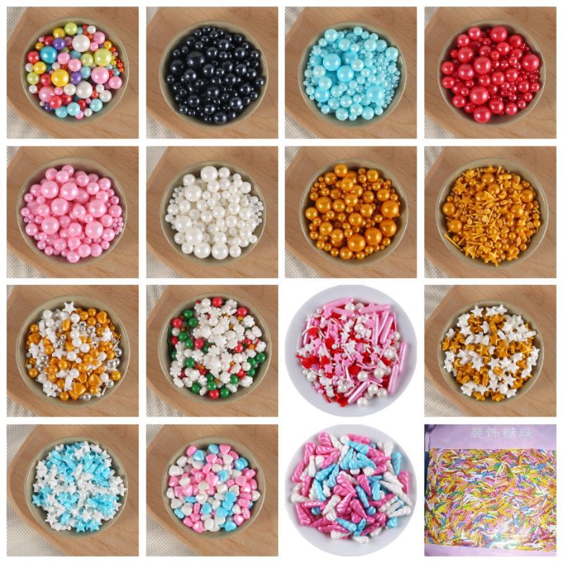 Jual SPRINKLE TRIMIT SUGAR BEADS / BAKING DECORATIVE CANDY / PERMEN ...