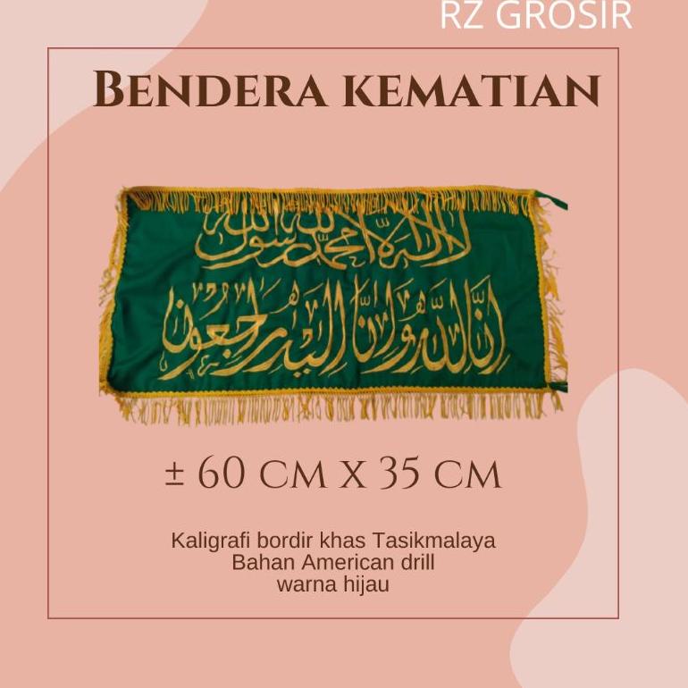 Jual (N1J4).. Bendera untuk simbol kematian kaligrafi //Hadir@lagi ...