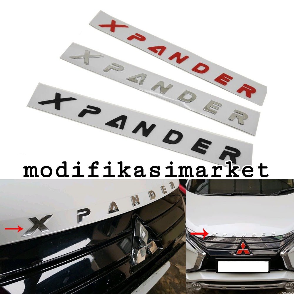 Jual Mmr EMBLEM ENGINE HOOD MITSUBISHI XPANDER CHROME KROM TULISAN ...