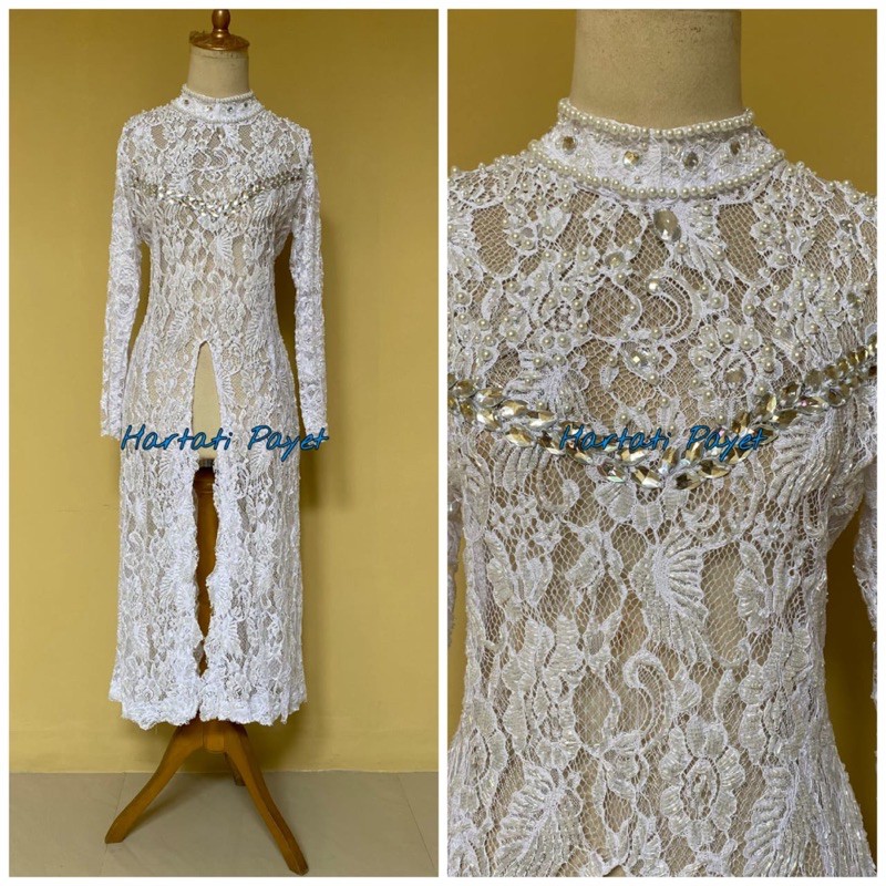 Jual Kebaya Akad Nikah Prancis Full Payet / Gaun Pengantin / Wedding ...