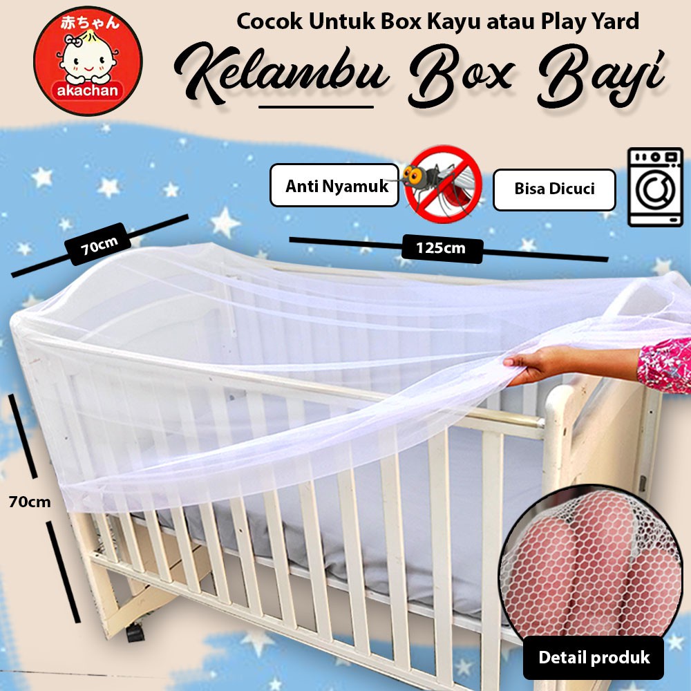 Jual PO KELAMBU BOX Bayi Model SLIP ON Ukuran STANDART - sarung anti ...