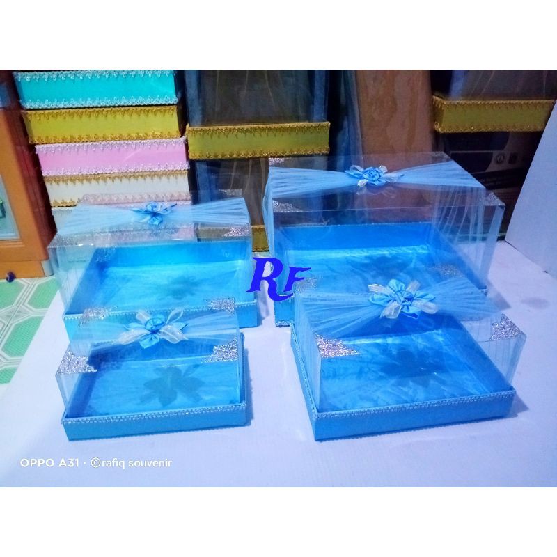 Jual Kotak Hantaran full Mika Klambu biru muda | Shopee Indonesia