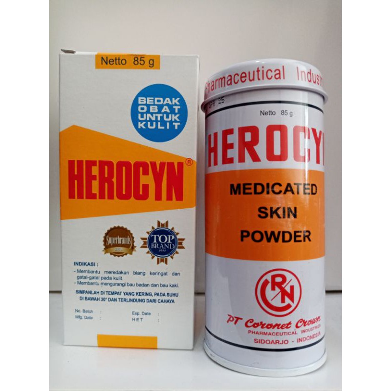Jual Herocyn Bedak Obat Untuk Kulit 50g/85g/150g | Shopee Indonesia