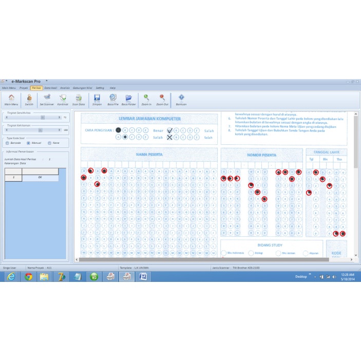 Jual Paket Scanner LJK Panasonic KV 1015 | Shopee Indonesia