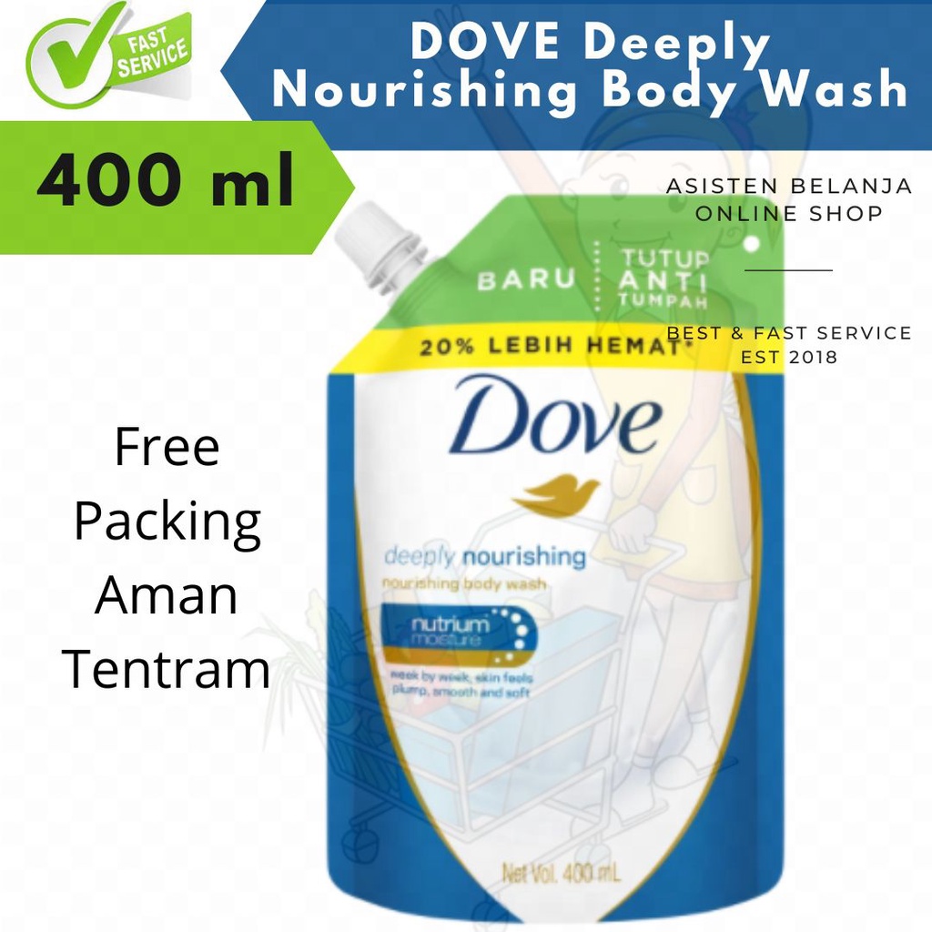 Jual DOVE Body Wash Deeply Nourishing 400ml 400 ml Sabun Mandi Cair ...