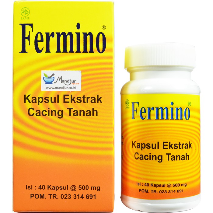 Jual Obat Obatan Herbal / Fermino (Kapsul Ekstrak Cacing Tanah) 40 ...