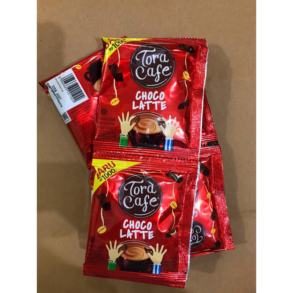 Jual TORA CAFE CHOCO LATTE Merah 1 renteng isi 10 sachet | Shopee Indonesia
