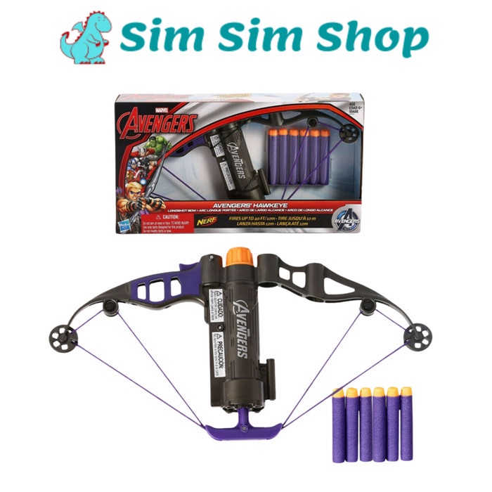 Jual NERF MARVEL HAWKEYE LONGSHOT GUN BOW PANAHAN ORIGINAL | Shopee ...