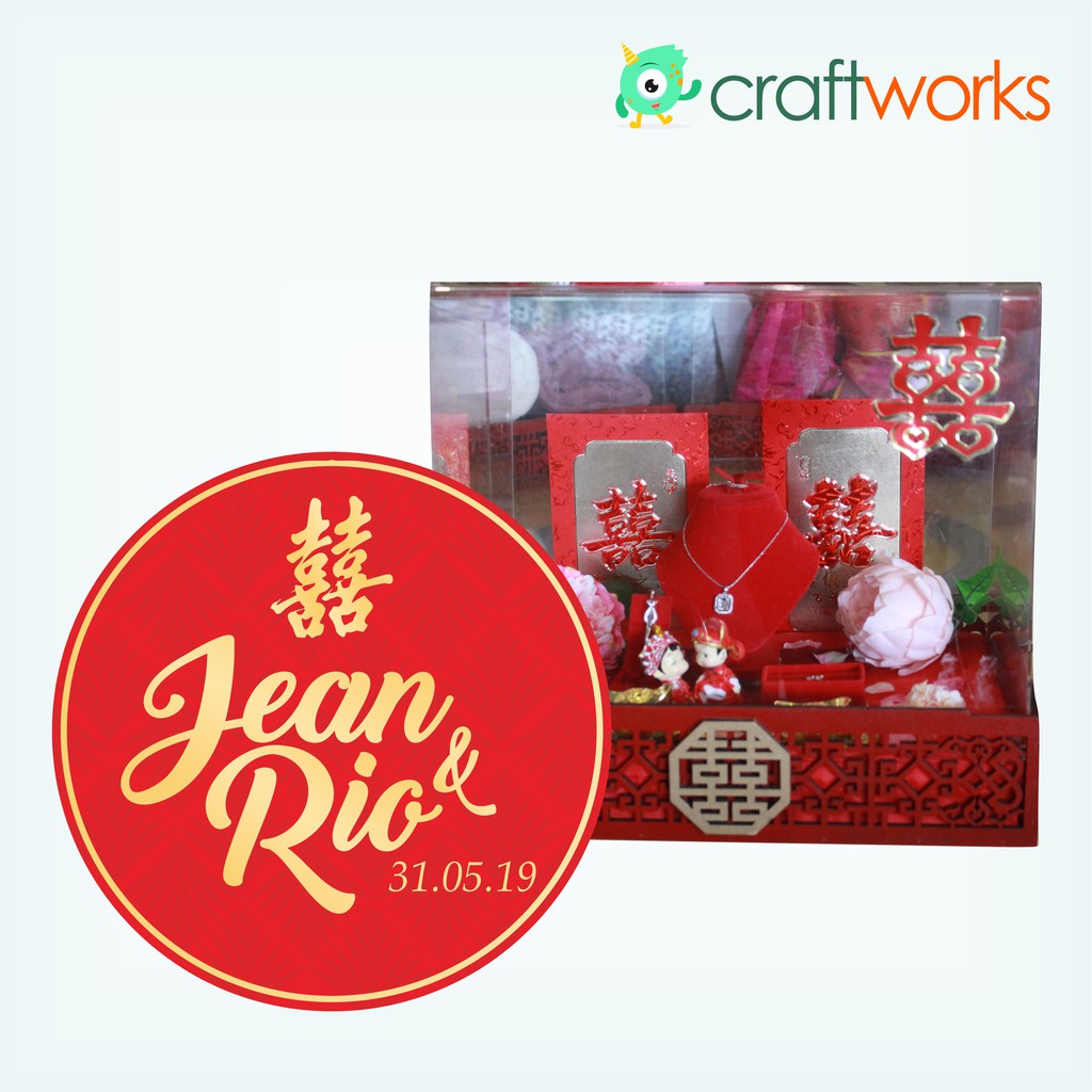Jual STIKER SHUANG XI / STICKER SANGJIT CUSTOM | Shopee Indonesia