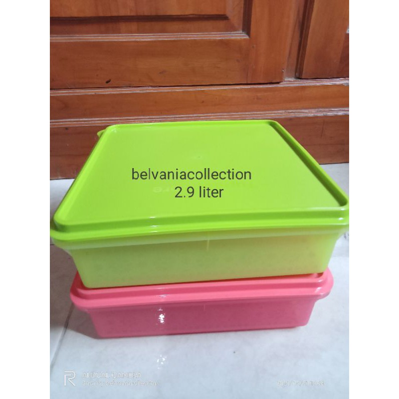 Jual wadah kue Snack stor 2.9 liter Tupperware 1pcs toples kotak besar ...