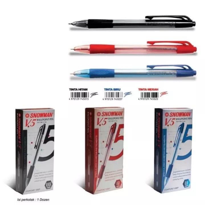 Jual PULPEN SNOWMAN V5 / BALLPOINT SNOWMAN V5 / PEN SNOWMAN V5 | Shopee ...