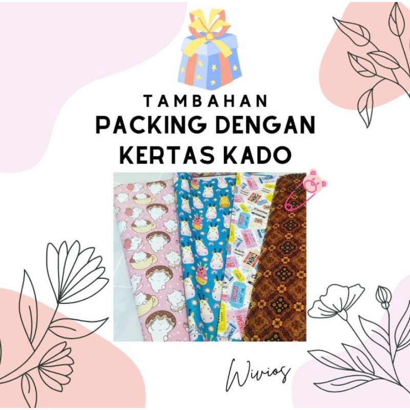 Jual Tambahan Packing Kertas Kado + Ucapan | Shopee Indonesia