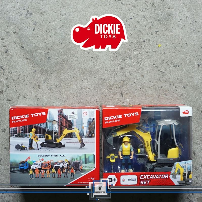 Jual Dickie Toys Playlife EXCAVATOR SET with Figure Wacker Neuson ...
