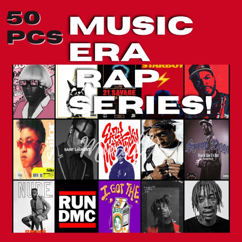 Jual PAKET 50 PCS POSTER MUSIC ERA RAPPERS SERIES POSTER DINDING POSTER ...