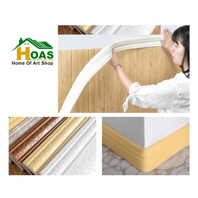 Jual Hoas List Border Foam Plafon Profil Moulding Wallpaper Dekorasi ...