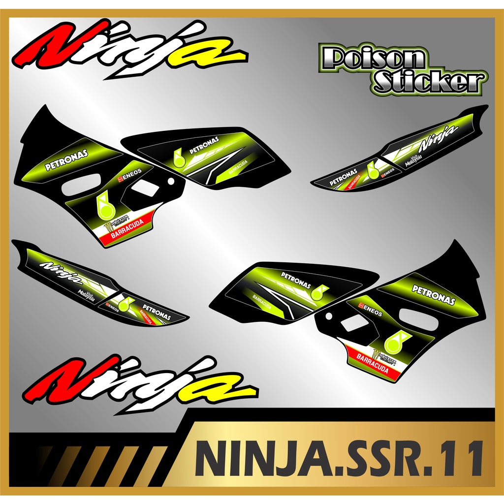 Jual STRIPING STICKER NINJA SSR STIKER NINJA SSR NEW STICKER LIS LIST ...