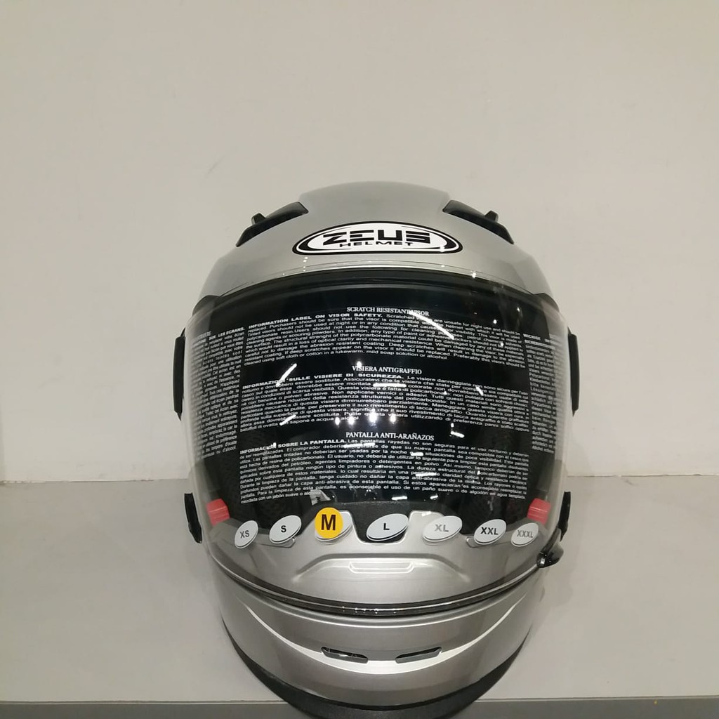 Jual APPARELHEDON | ZEUS 611C SILVER | HELM MODULAR | HELM | ZEUS ...