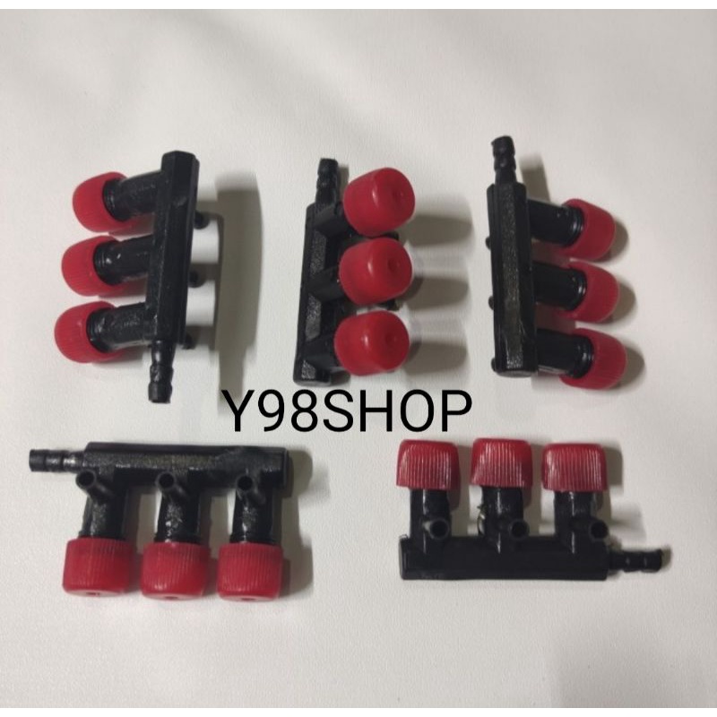 Jual KRAN AERATOR MULTI CABANG 3 WAY MERAH | Shopee Indonesia