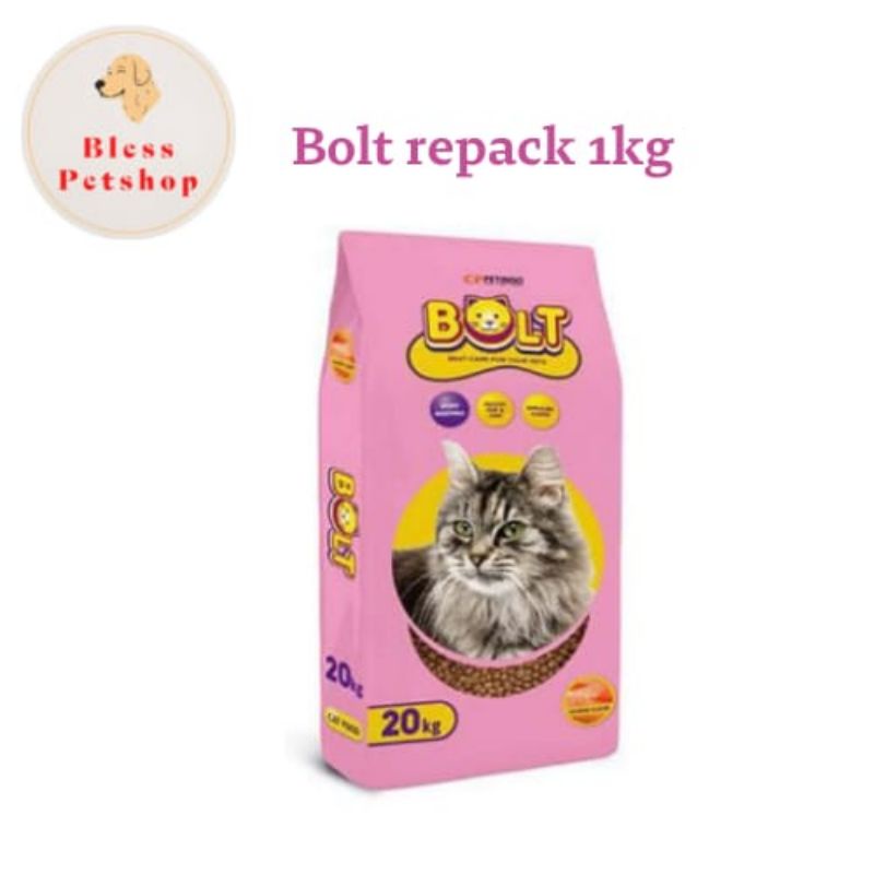 Jual Bolt Cat Food 1kg dan 800 g Makanan Kucing Bolt 1 kg 800gram Tuna ...