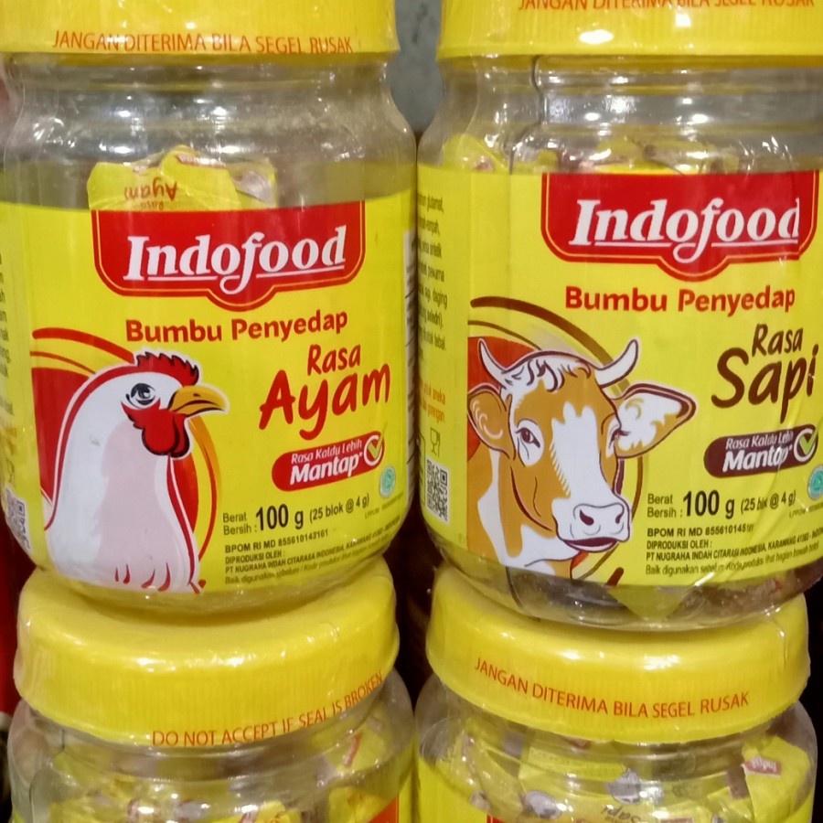 Jual penyedap rasa indofood blok maggi per botol isi 25 blok @4gram ...