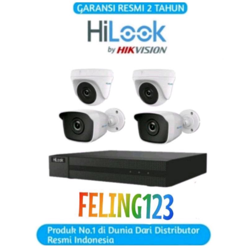 Jual Paket CCTV Hilook 4Ch 4 Camera Hilook 2Mp 1080P Termasuk Hdd 1Tb ...