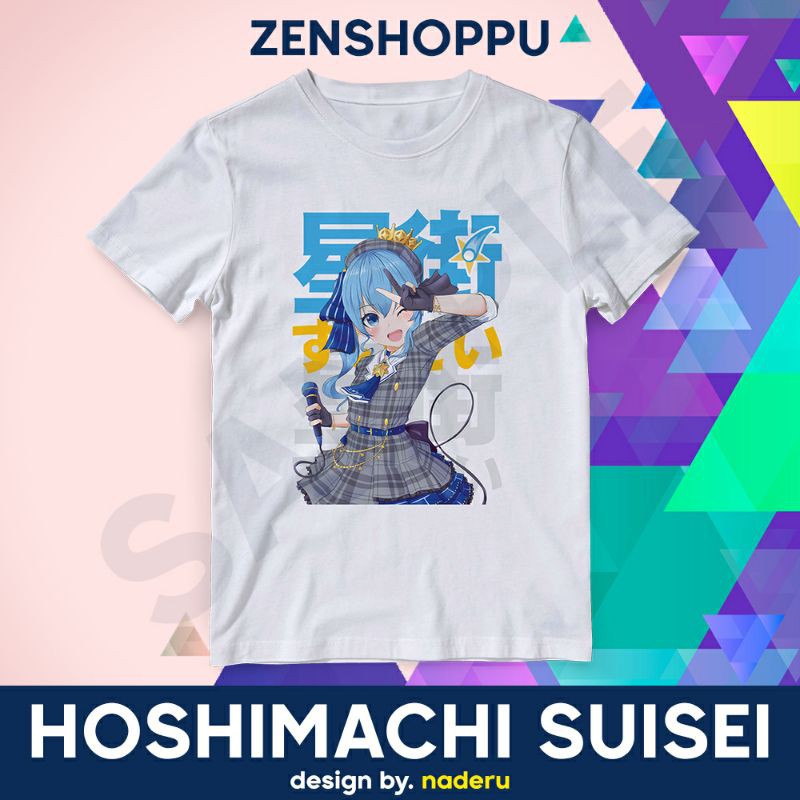 Jual Hoshimachi Suisei Hololive Japan Kaos T-Shirts | Shopee Indonesia