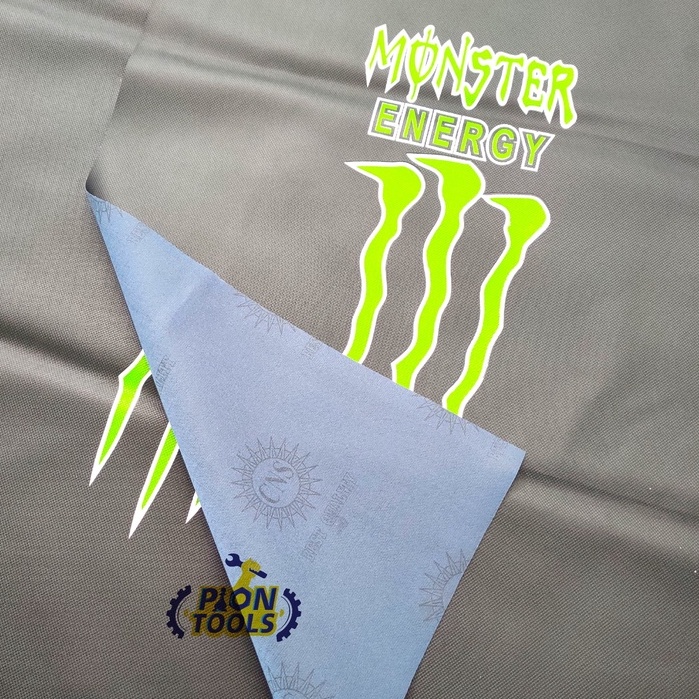 Jual KULIT JOK SONIC SABLON MONSTER ENERGY 65x95 cm Hijau Cover Jok ...