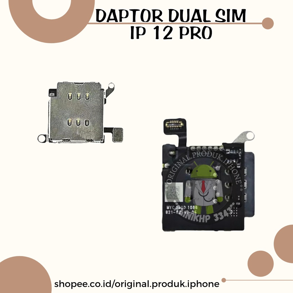 Jual KONEKTOR DUAL SIM 12 PRO ORIGINAL NEW | Shopee Indonesia