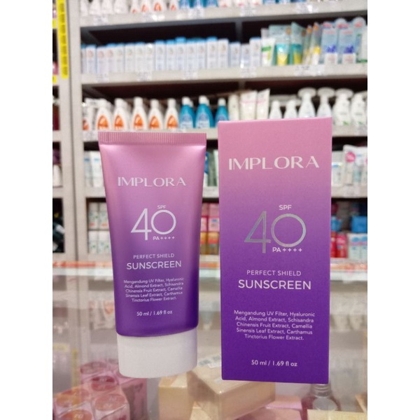 Jual IMPLORA PERFECT SHIELD SUNSCREEN SPF40 PA++++ 50ml | Shopee Indonesia