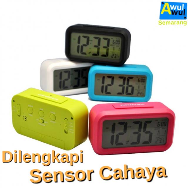 Jual Jam Alarm Digital dengan Sensor Cahaya | Jam Weker | Jam Beker ...