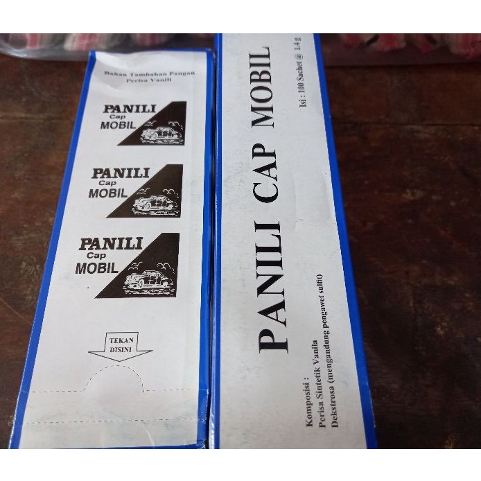 Jual Panili Cap Mobil 100 sachet x 1,4 gram | Shopee Indonesia