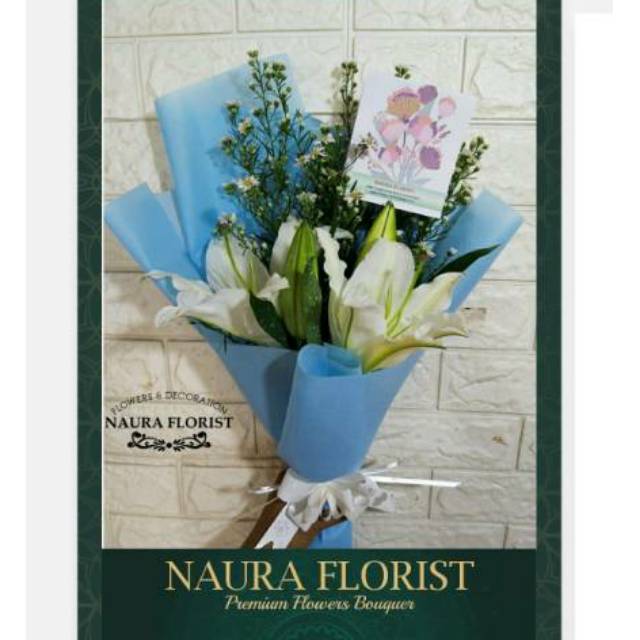 Jual KADO WISUDA BUNGA MAWAR MIX BUKET BUNGA LILI DAN PIKOK BUNGA KADO ...