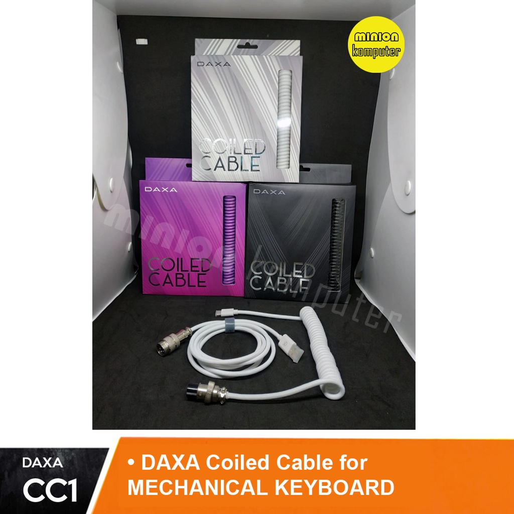 Jual Rexus Daxa DX-CC1/ CC1 Coiled Kabel USB Type C for Mechanical ...