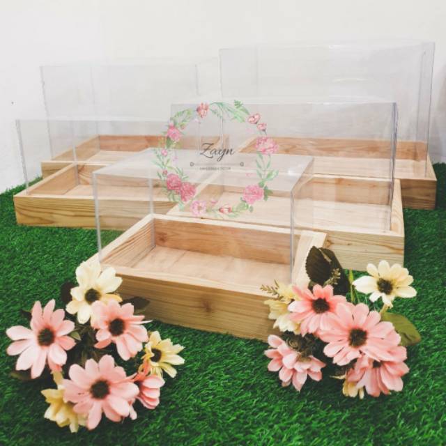 Jual READY SIAP KIRIM!! BOX KAYU PINUS HANTARAN / SESERAHAN TERMASUK ...