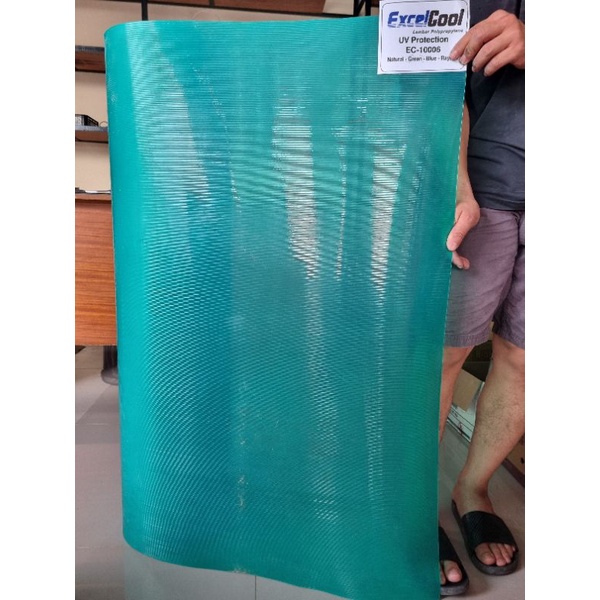 Jual Fiber plat fiber pagar fiber plastik fiber garis warna hijau tebal ...