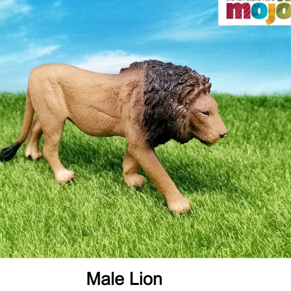 Jual Male Lion Animal Figure / Miniatur Binatang Singa Jantan by MOJO ...