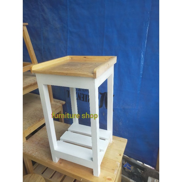 Jual meja dispenser meja dispenser 1 rak 65×35×35cm full kayu Pinus ...